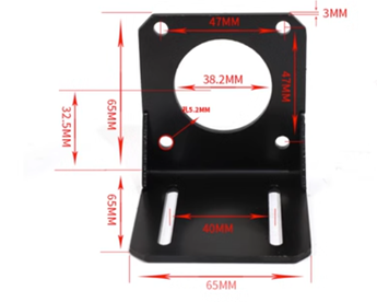 57 Stepper Motor Bracket Iron Material with 4 Screws, China 57 Stepper ...