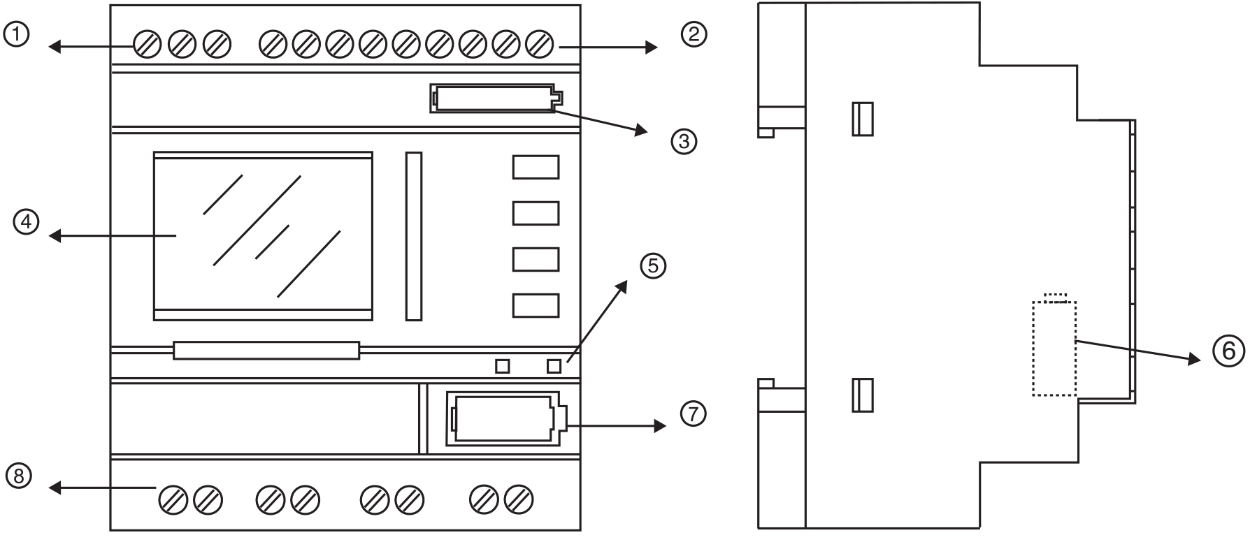 APB-12MRDL 8 points digital input plc controller programmable logic ...