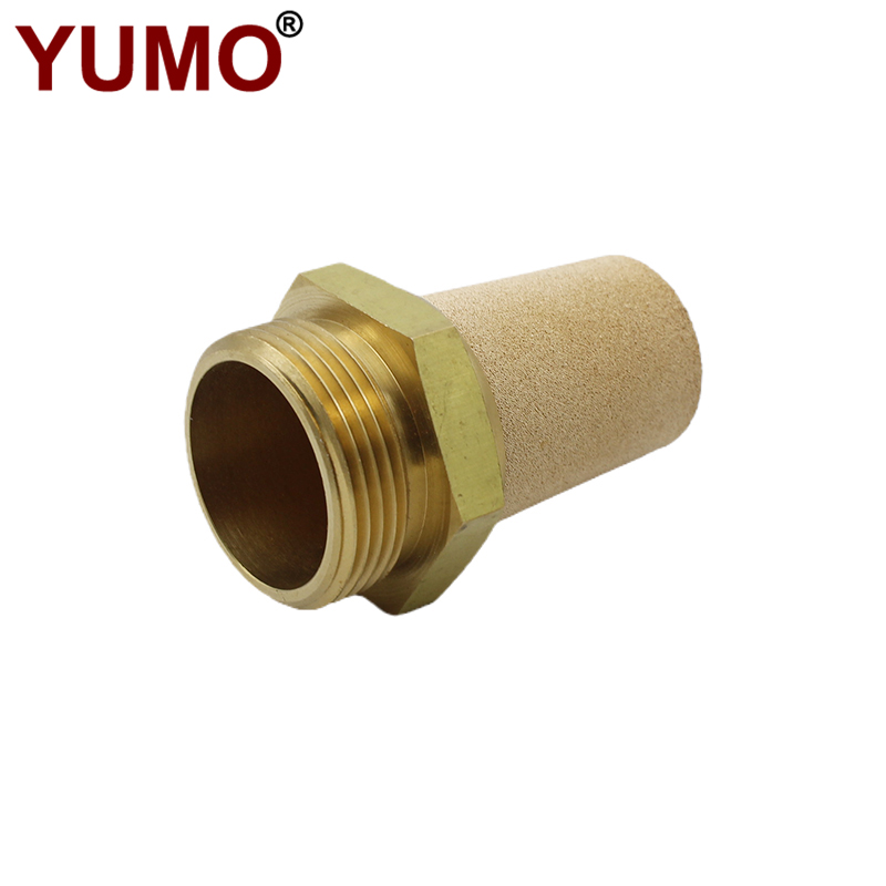 Air Silencer brass copper Fittings Pneumatic Valve Flat End Exhaust ...
