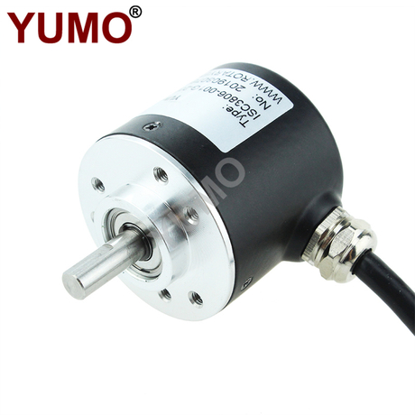 YUMO ISC3806 Solid-Shaft Incremental Rotary Encoder, China optical shaft rotary encoder, shaft ...