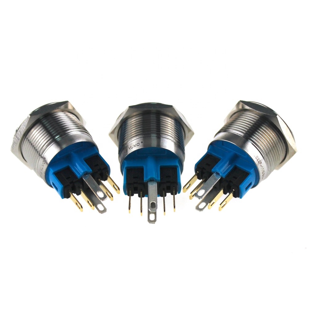 ABS22S-P11-E 22mm momentary switch LED metal push button switch, China ...