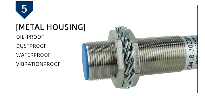 CM18-3005PAT 5mm PNP Flush Type Stainless Steel Shell Capacitive Sensor ...