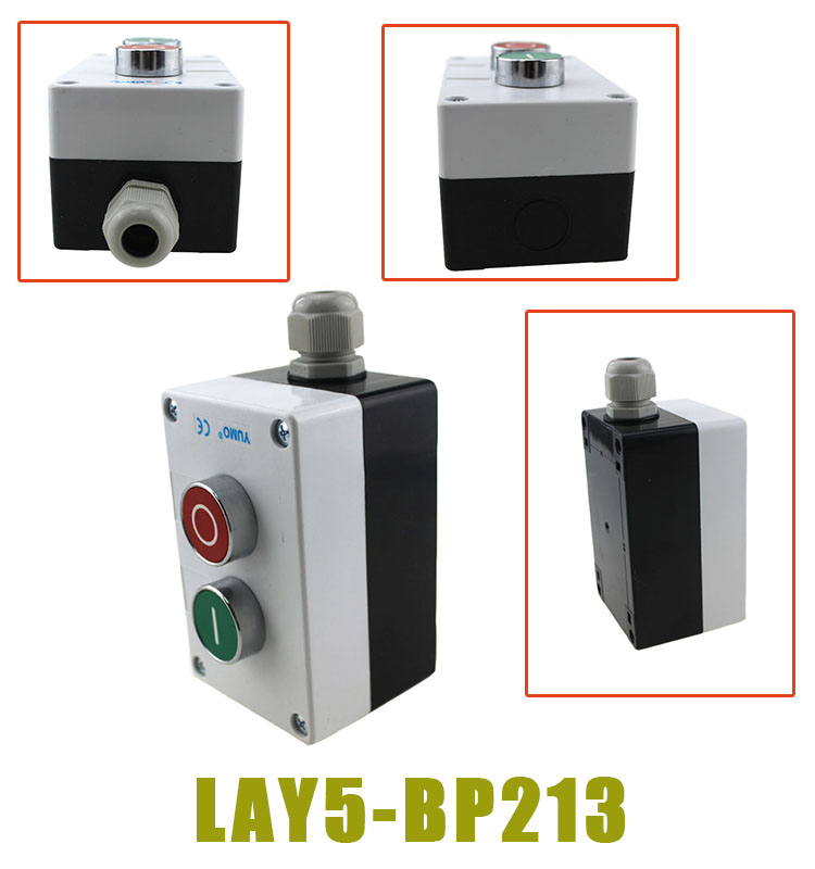 Control box LAY5 series 2 spring return push button