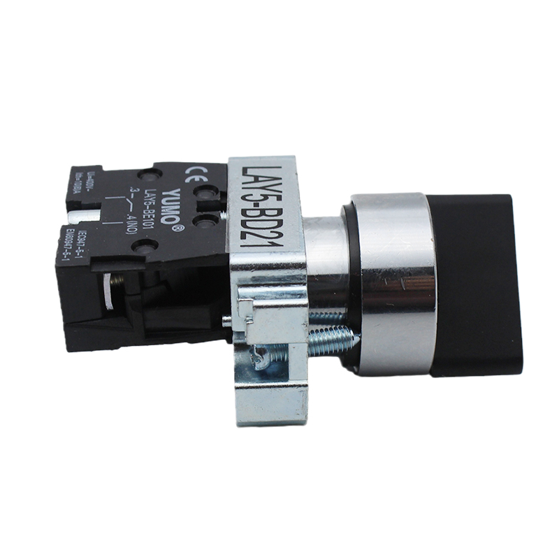 YUMO LAY5-BD21 2 position selector switch lay5 selector push button, China industrial switch ...