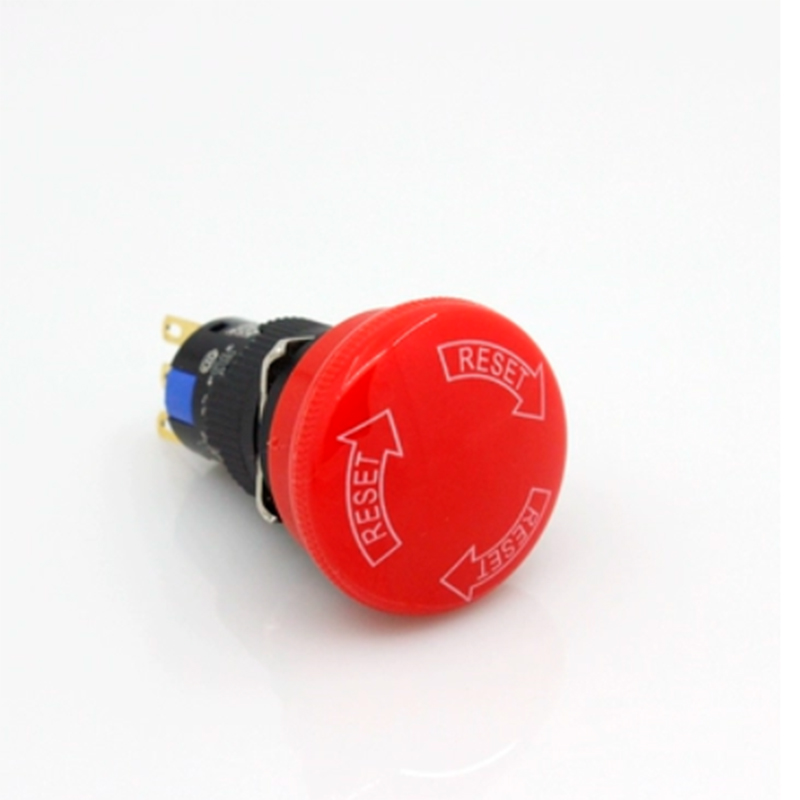 YUMO 16mm Emegency stop push button switch K16-811-N 3pins Good quality ...