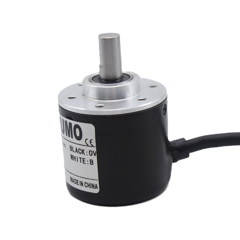 YUMO 50PPR Rotary Magnetic Encoder Shaft MSC3808-001G-48-AB-12-24F ...