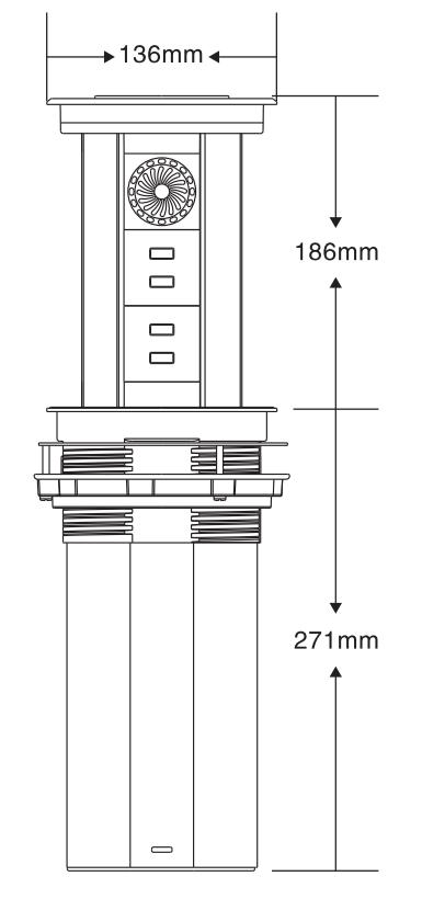 Pop up socket by voice command WiFi Smart Motorized Socket QI wireless ...