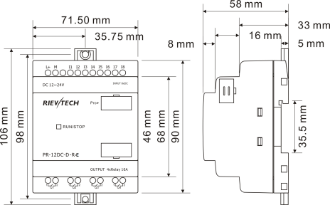YUMO XC3-14T-E modules input output module for plc pac and dedicated programming logic ...