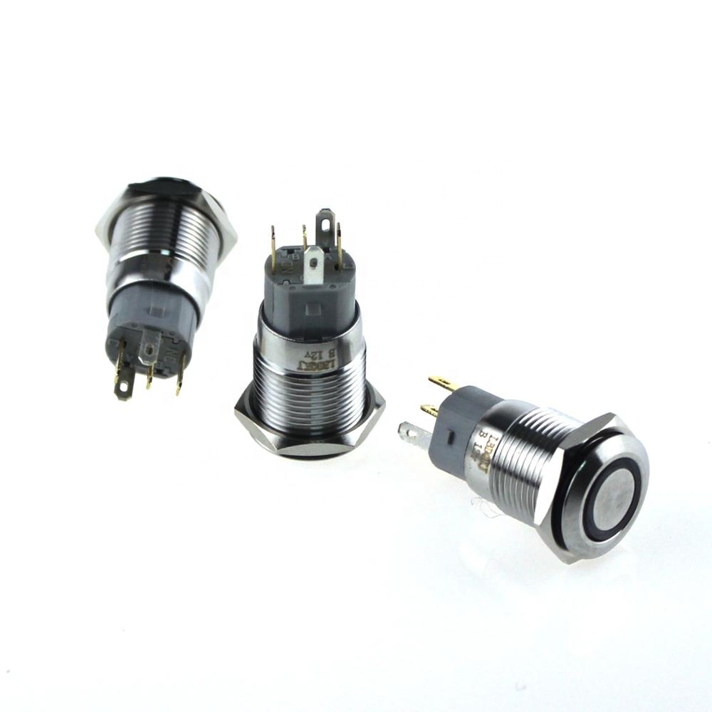 16mm ABS16s-P11Z-E ring LED IP67 Metal Push Button, China 16mm metal ...