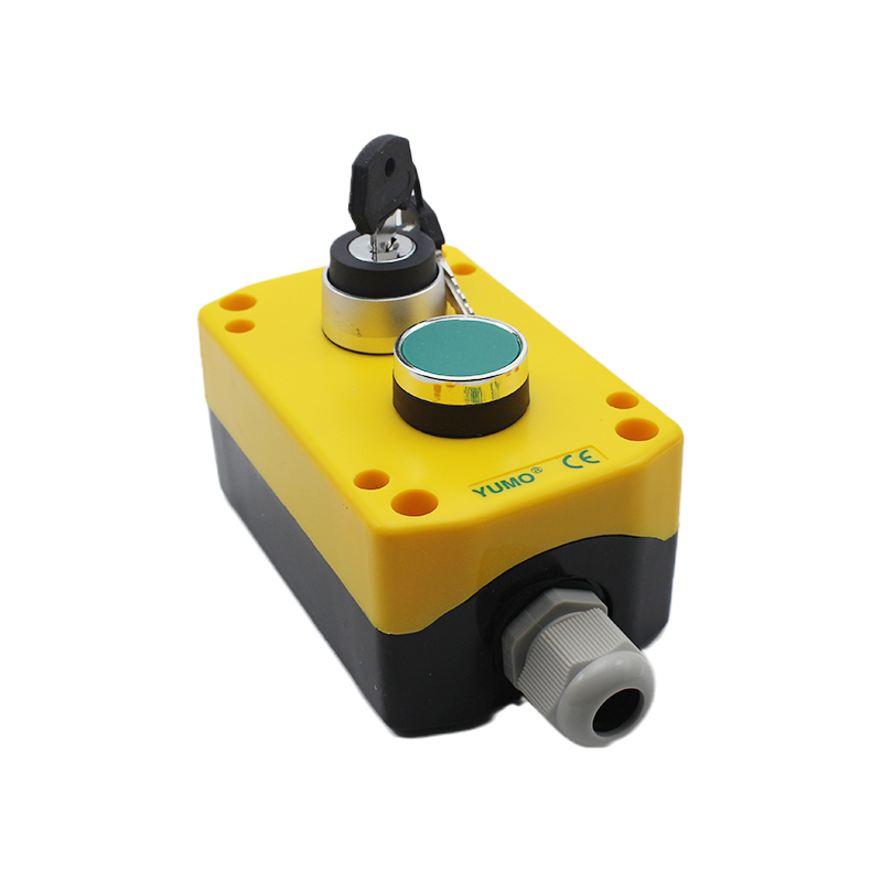 1 Key Switch And 2 Position Stay Put Push Button Control Box, China Push Button Control Box, Key ...